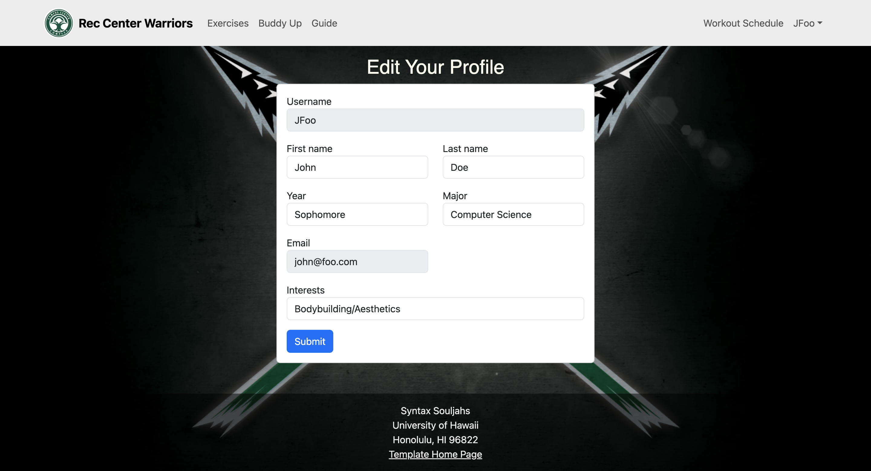 Rec Center Warriors | RecCenter Warriors